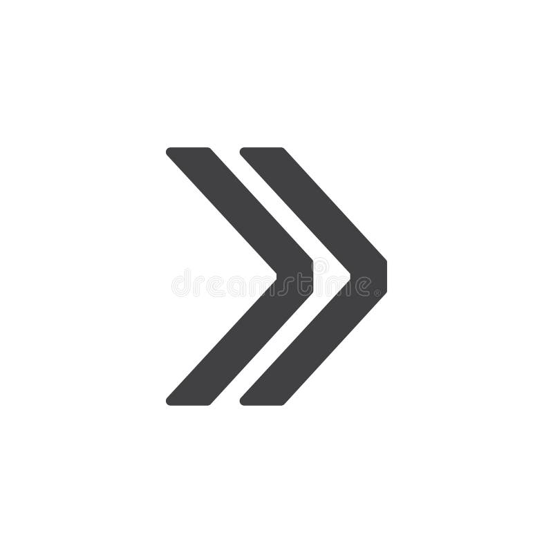 Next arrow vector icon stock vector. Illustration of forward - 142116640