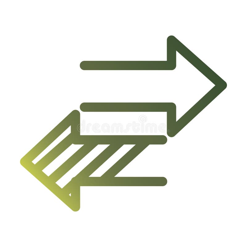 Arrows Gradient Style Icons Group Vector Design Stock Vector - Illustration of pointer, round ...