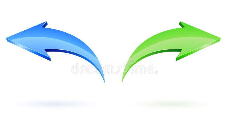 Back and Next Arrow Flat Icons with Long Shadows Stock Vector ...