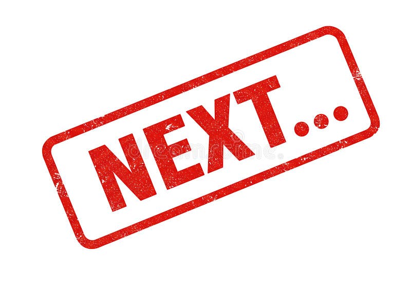 Next Bold Red Stamp Urgent Call To Action Graphic Design Concept Stock ...