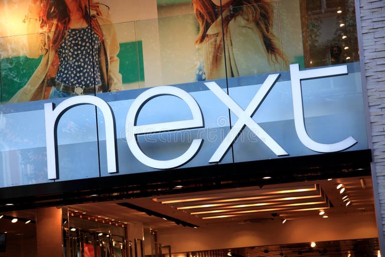Next Clothing Store Sign editorial photography. Image of modern - 19526072