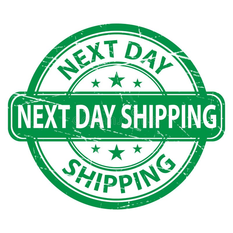 Next Day Shipping Rubber Stamp, Vector Illustration Stock Vector ...