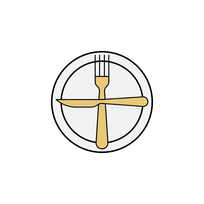 Next Dish, Table Etiquette Colored Icon. Can Be Used for Web, Logo ...