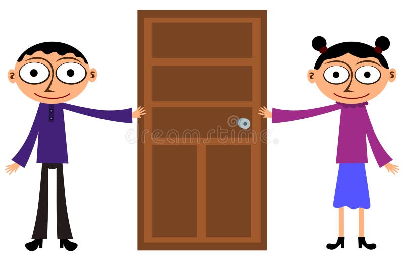 Next door neighbor stock illustration. Illustration of concept - 35418990