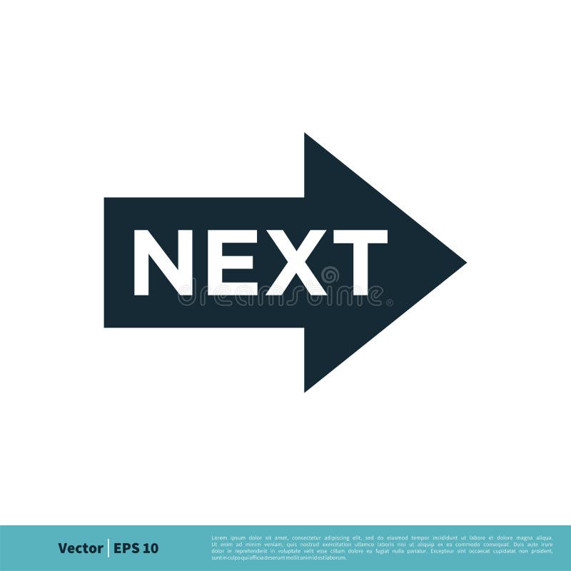 Next / Exit Arrow Icon Vector Logo Template Illustration Design. Vector ...