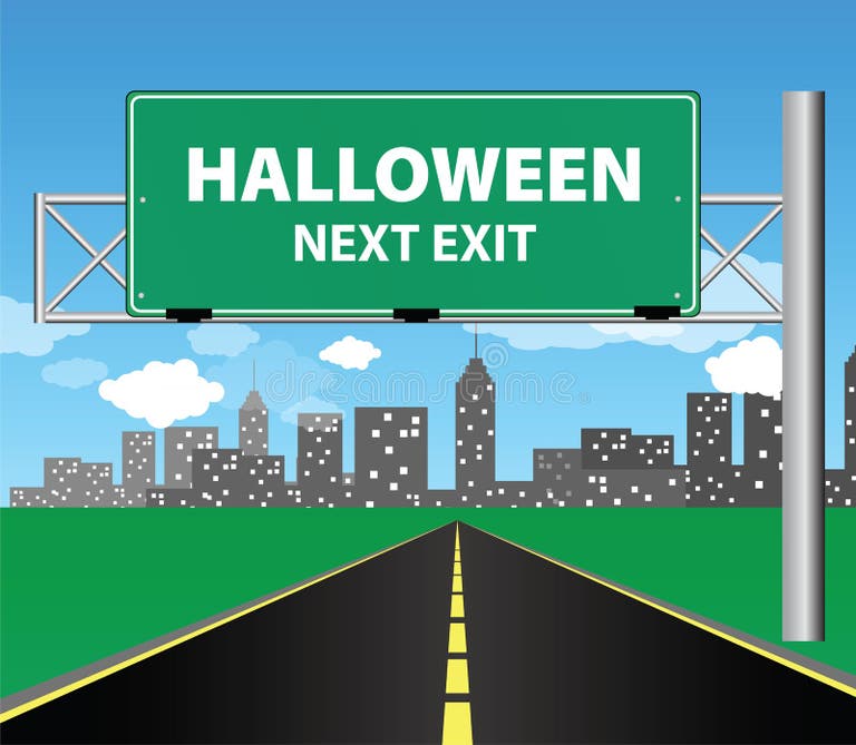 Halloween Exit Sign Stock Illustrations – 27 Halloween Exit Sign Stock ...