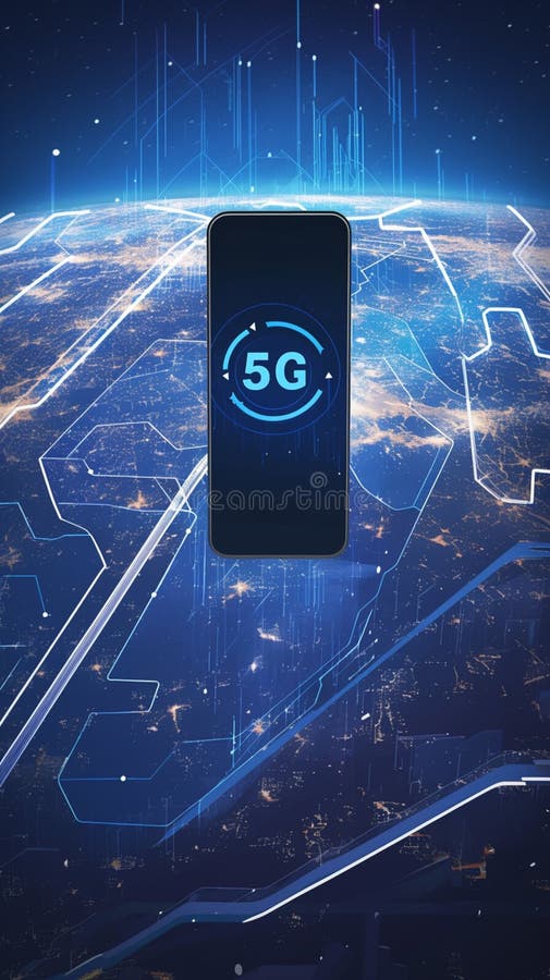 Next Gen Connectivity 3D Illustration Showcasing Future 5G Network ...