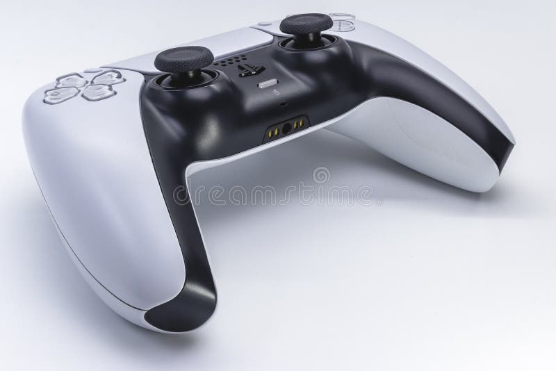 Next Gen Game Controller Isolated. SONY PS-5.Game Console Editorial ...