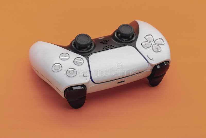 Next Gen Game Controller Isolated. SONY PS-5.Game Console Editorial ...