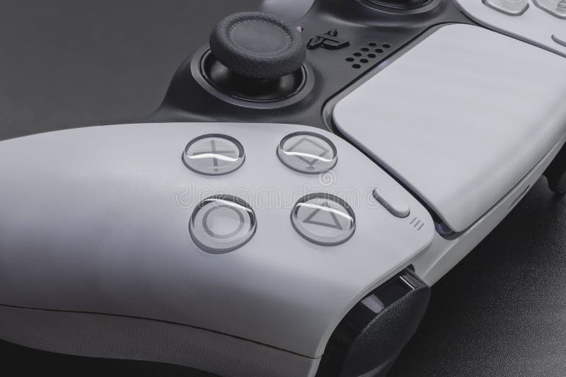 Next Gen Game Controller Isolated. SONY PS-5.Game Console Editorial ...