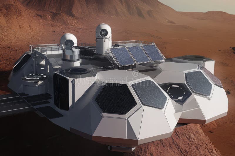 A Next-gen Research Station Orbiting a Distant Planet, Constructed from ...