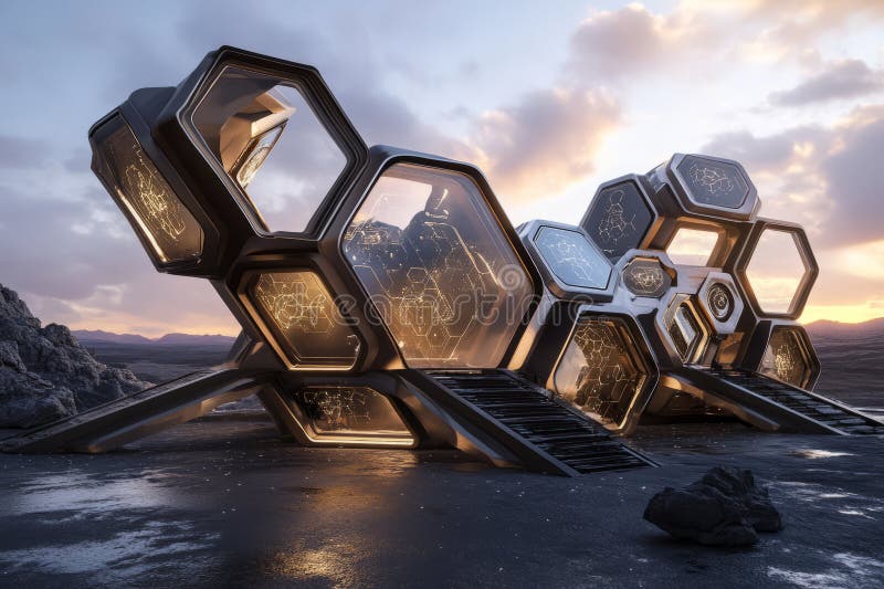 A Next-gen Research Station Orbiting a Distant Planet, Constructed from ...