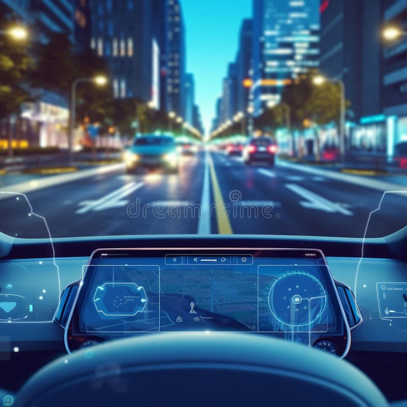 Next-Gen Smart Car: Cutting-Edge Autonomous Driving Technology with HUD ...