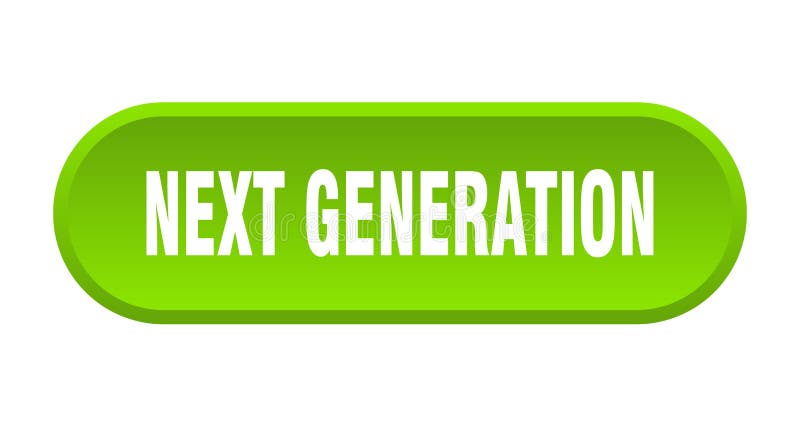 Next Generation Banner. Next Generation Ribbon Label Sign Set Stock ...