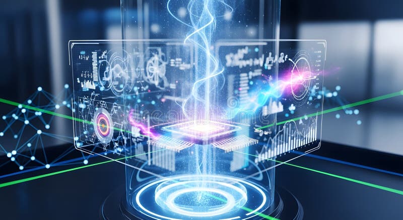 Next-Generation Computing Power - Complex Calculations with Quantum Algorithm Processing Stock ...