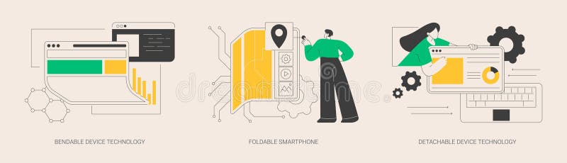 Next-generation Electronics Abstract Concept Vector Illustrations ...