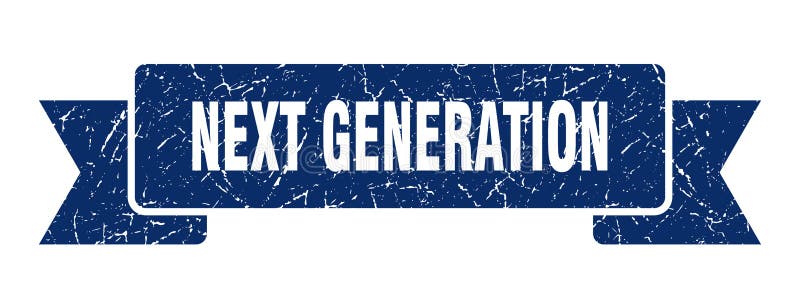 Generation y ribbon. stock vector. Illustration of vignette - 191268688