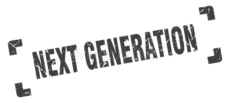 Next Generation Banner. Next Generation Ribbon Label Sign Set Stock ...