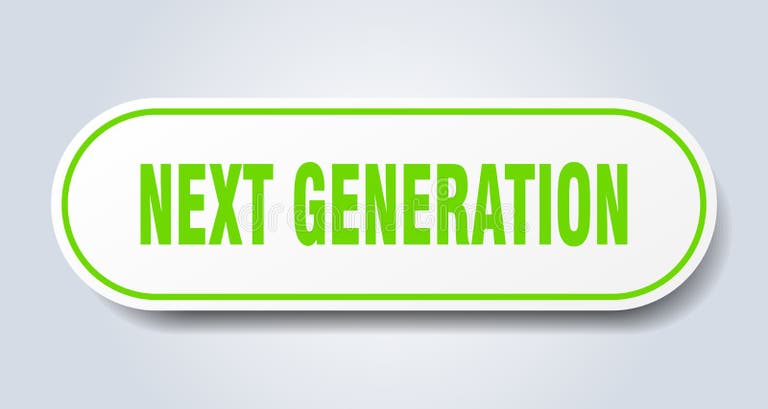 Next generation sticker. stock vector. Illustration of stamp - 197149192