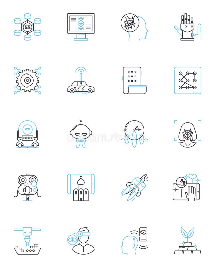 Next-generation Strategies Linear Icons Set. Innovation, Disruption ...