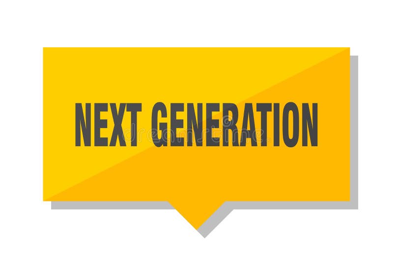 Next generation price tag stock vector. Illustration of speech - 117561472