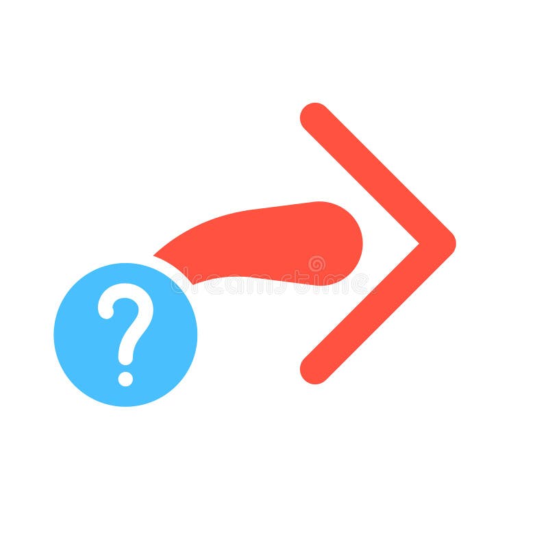 Next Icon, Arrows Icon with Question Mark. Next Icon and Help, How To ...