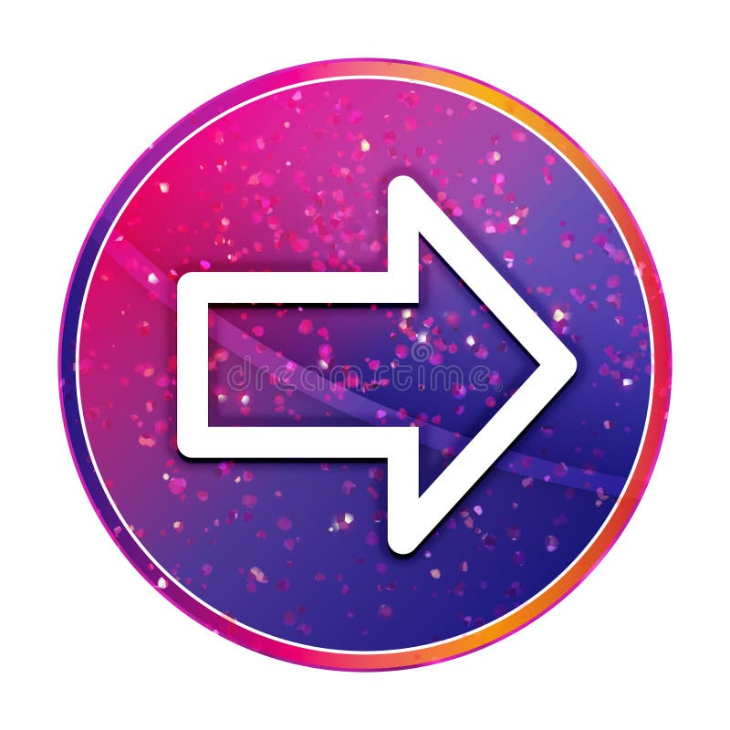 Next Icon Creative Trendy Colorful Round Button Illustration Stock ...