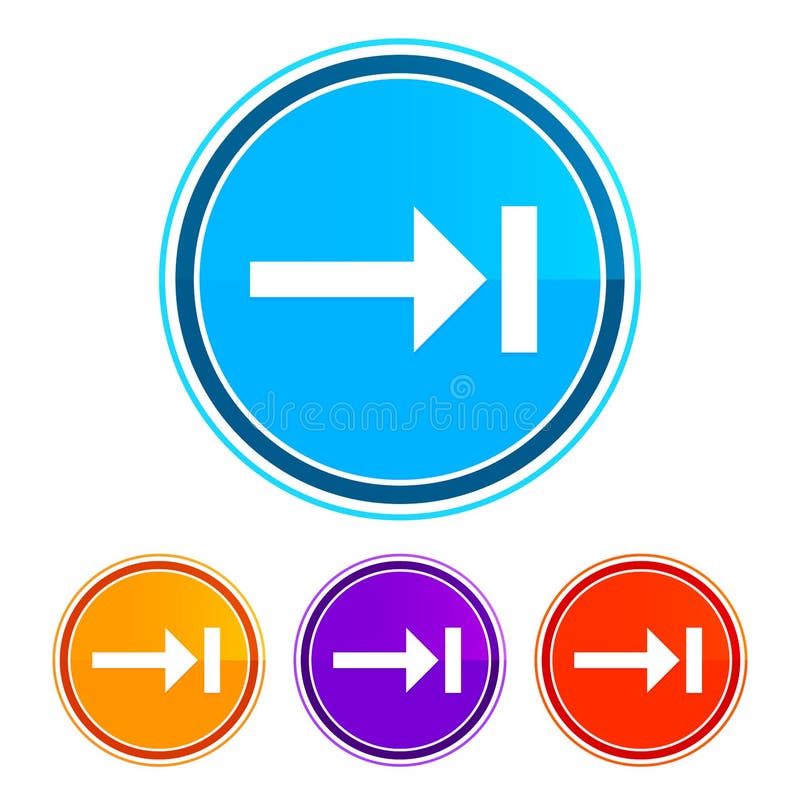 Next Icon Glass Round Buttons Set Illustration Stock Vector ...