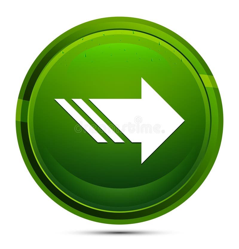 Next Icon Glassy Green Round Button Illustration Stock Vector ...