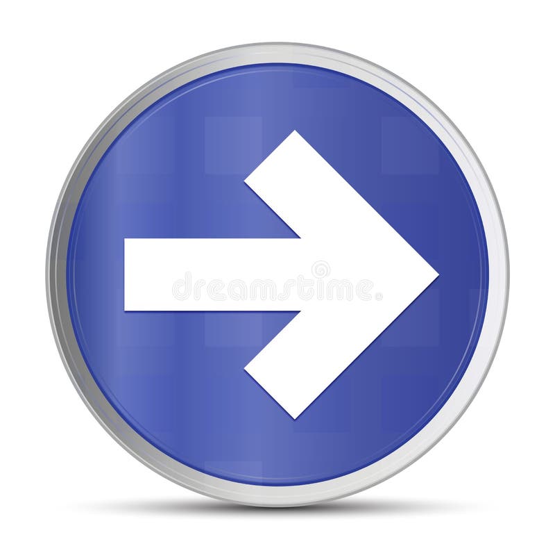Next Icon Prime Blue Round Button Vector Illustration Design Silver ...