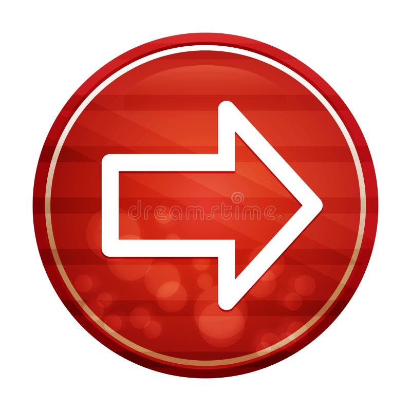 Next Icon Realistic Diagonal Motion Red Round Button Illustration Stock ...