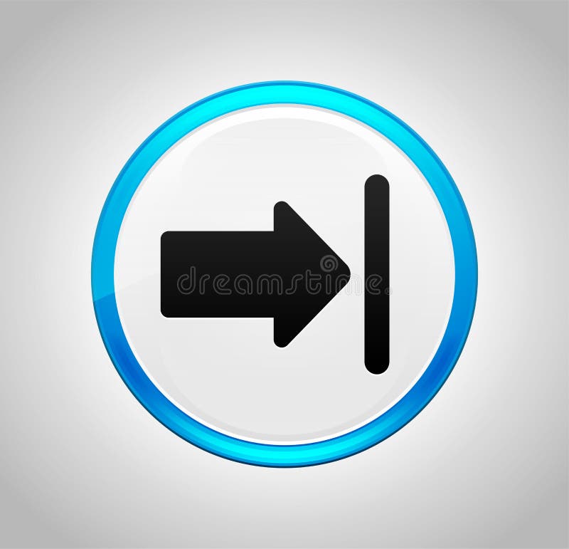 Next Icon Round Blue Push Button Stock Illustration - Illustration of ...
