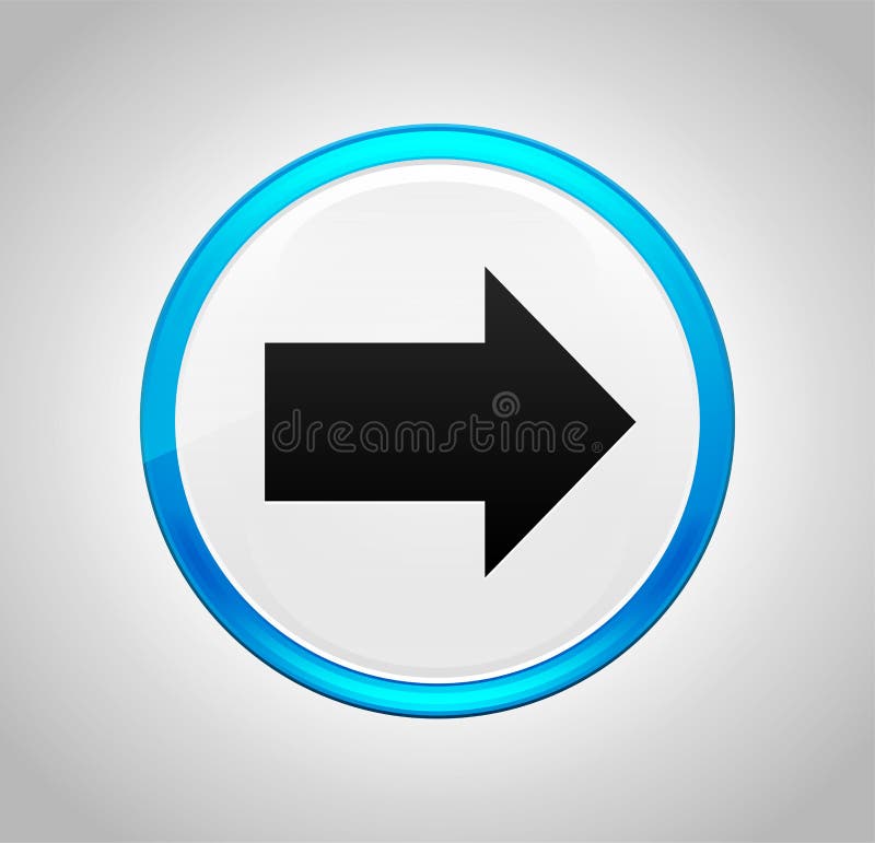 Next Icon Round Blue Push Button Stock Illustration - Illustration of ...