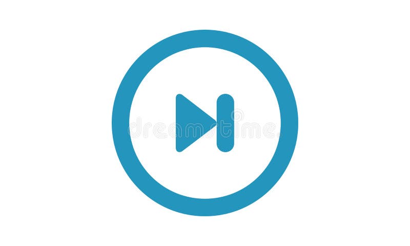 Next Icon, Vector Illustration. Flat Design Style Stock Vector ...