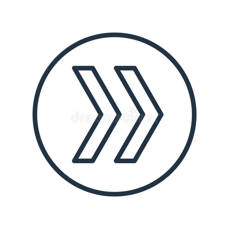 Next Icon Vector Isolated on White Background, Next Sign Stock Vector ...