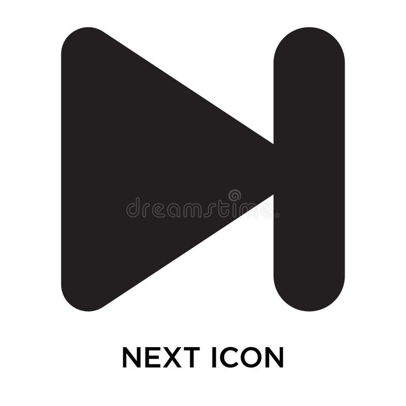 Next Icon Vector Isolated On White Background, Next Sign Stock Vector ...