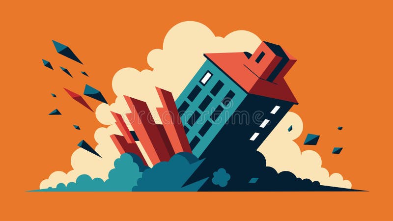 The Next Image Shows a Section of the Building Collapsing in on Itself ...