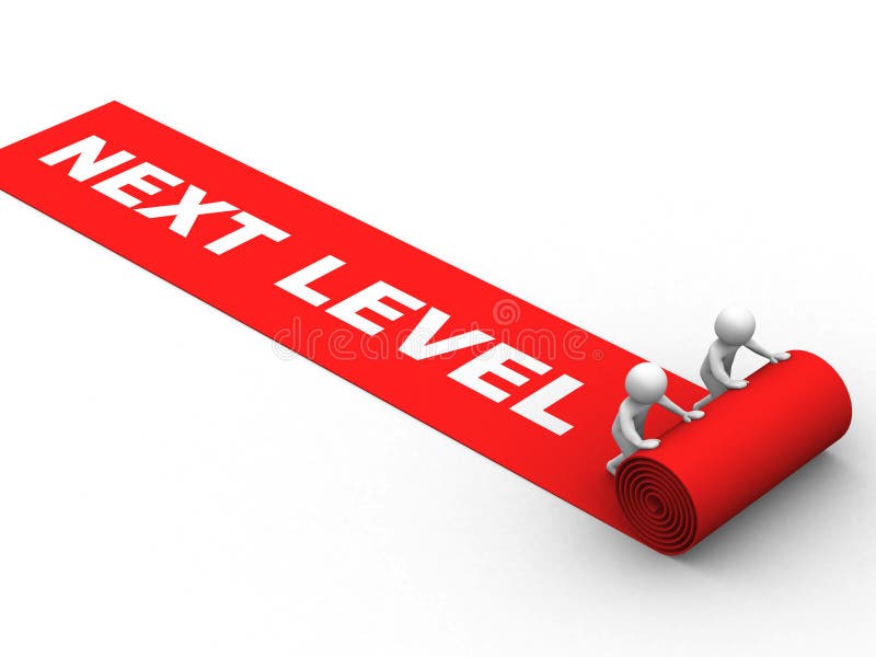 Next Level. this is a 3d Render Stock Illustration - Illustration of ...