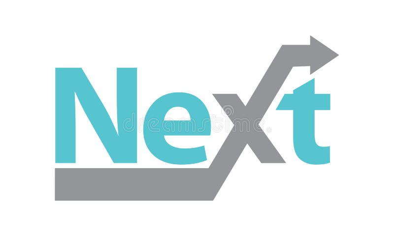 Next Logo stock vector. Illustration of letter, collage - 86139841