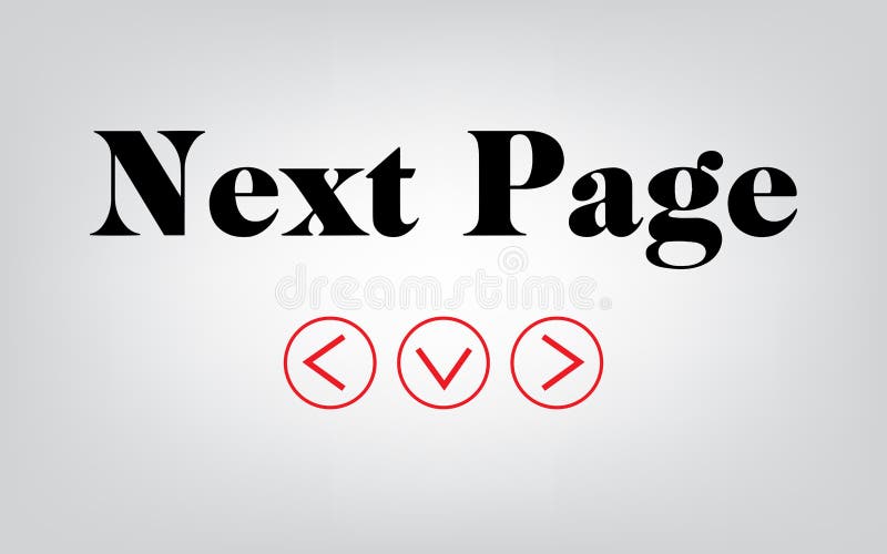 Next Page stock vector. Illustration of navigation, button - 164787685