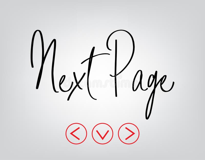 Next Page stock vector. Illustration of label, load - 164787692