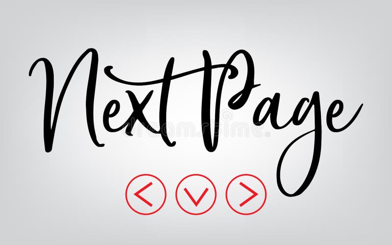 Next Page stock vector. Illustration of emblem, arrow - 164787849