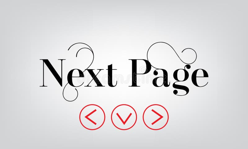 Next Page stock vector. Illustration of designator, page - 164787870