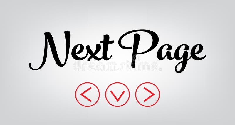 Next Page stock vector. Illustration of arrowheads, designator - 164787871