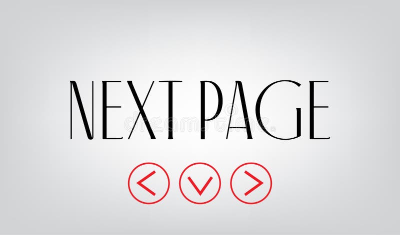 Next Page stock vector. Illustration of page, direction - 164787904