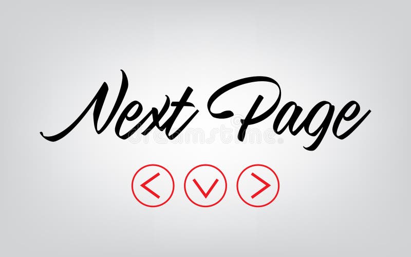 Next Page stock vector. Illustration of label, download - 164788023