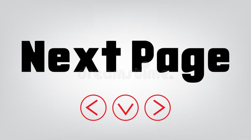 Next Page stock vector. Illustration of orange, designator - 164788157