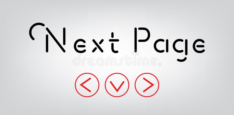 Next Page stock vector. Illustration of internet, page - 164788181