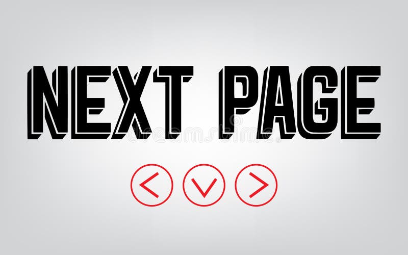 Next Page stock illustration. Illustration of internet - 164788254