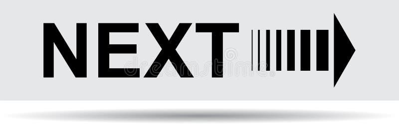 Next Page Icon Web Button Black and White Stock Vector - Illustration ...
